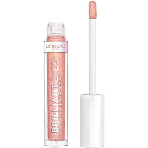 L'Oreal Paris Makeup Brilliant Eyes Shimmer Liquid Eye Shadow, Longwearing Lasting Shimmer, Crease Resistant, Flake-proof, Precision Applicator, Quick Dry, Non-greasy, Meteor Shower, 0.1 fluid_ounces