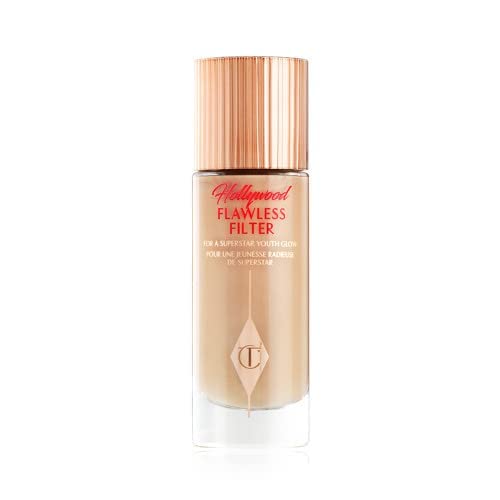 CHARLOTTE TILBURY Charlotte Tilbury Hollywood Flawless Filter for a Superstar Youth Glow Foundation - Hollywood Filter Shade 4 Medium, Beige