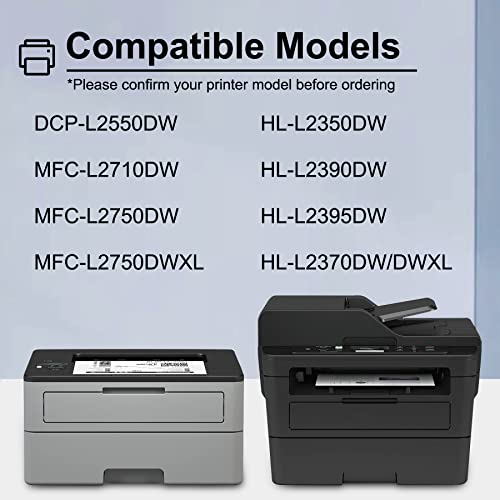 TECHNETIUMINK TN760 Compatible TN-760 Toner Cartridge Replacement for Brother DCP-L2550DW MFC-L2710DW MFC-L2750DW MFC-L2750DWXL HL-L2350DW HL-L2370DW/DWXL Printer (Black, 1 Pack)