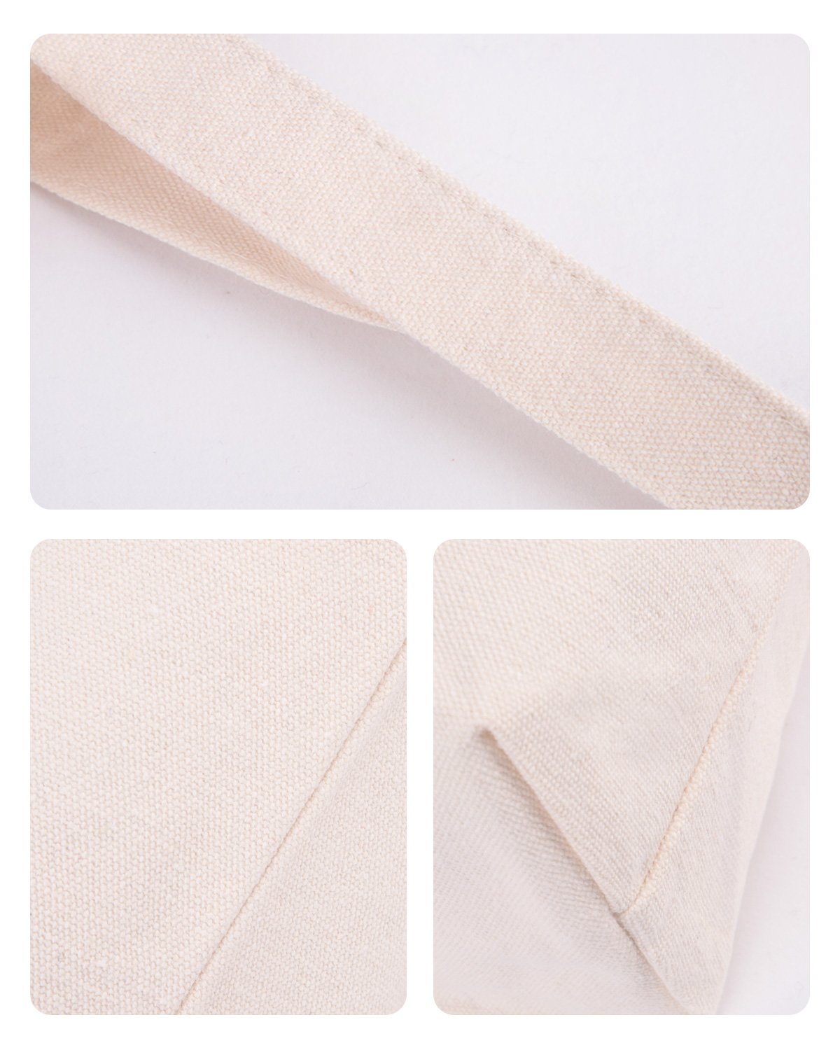 Lily queen Natural Canvas Tote Bags DIY for Crafting and Decorating Reusable Grocery Washable Bag Shopping Bag (Natural - 6 Pack)