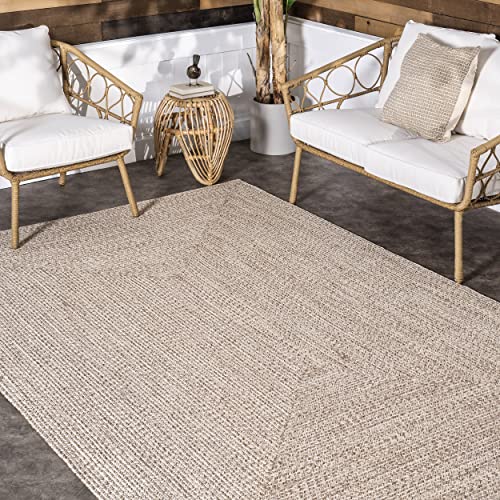 nuLOOM Wynn Braided Indoor/Outdoor Area Rug, 10' x 14', Tan