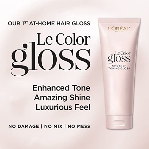 L'Oreal Paris Le Color One Step Toning Hair Gloss, Rich Brunette, 4 Ounce