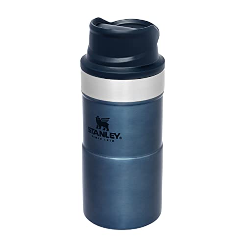 STANLEY Trigger Action Travel Mug 0.25L - Keeps Hot For 3 Hours - BPA-Free - Thermal Mug For Hot Drinks - Leakproof Reusable Coffee Cup - Dishwasher Safe - Nightfall