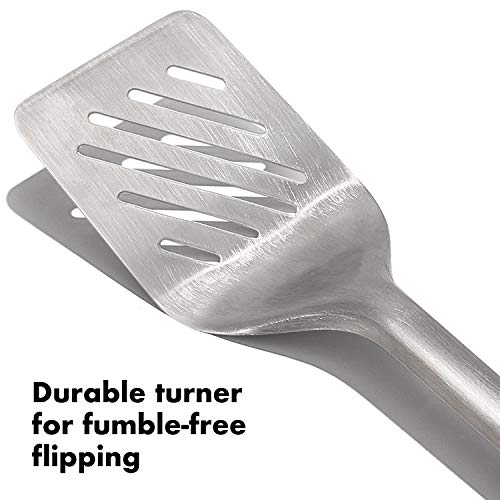 OXO Good Grips Grilling Tools, Tongs and Turner Set, Black
