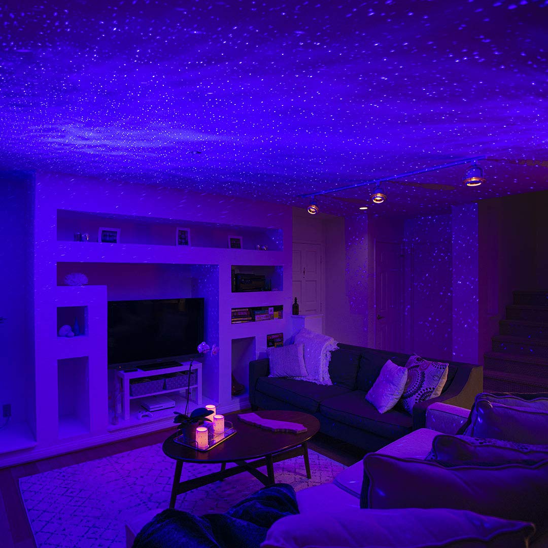BlissLights Sky Lite - LED Laser Star Projector, Galaxy Lighting, Nebula Lamp for Gaming Room, Home Theater, Bedroom Night Light, or Mood Ambiance (Green Stars)
