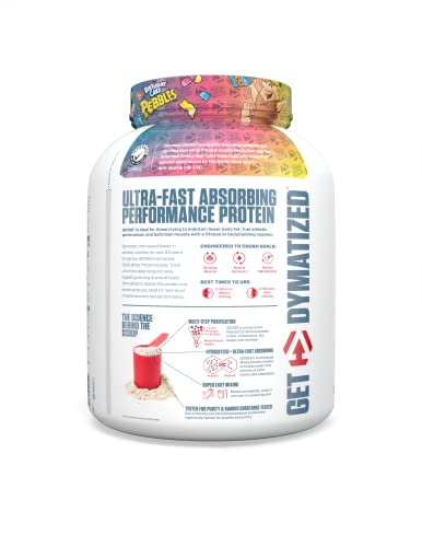 Dymatize ISO100 Hydrolyzed Protein Powder, 100% Whey Isolate Protein, 25g of Protein, 5.5g BCAAs, Gluten Free, Fast Absorbing, Easy Digesting, Birthday Cake, 5 Pound