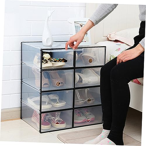 WATIIFUFU 4pcs Box Shoes Storage Shoes Organizer Shoe Holder Shoes Case Container Clamshell Pp