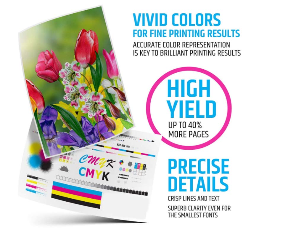 JUSTCOLOR Compatible Ink Cartridge Replacement for HP 02 use with Photosmart D7155 D7160 D7245 D7255 D7363 D7460 3210 3310 C5100 C5180 C6250 C6280 C7280 C7180 C8180 C6180 D7360 8250 C7200 (7-Pack)