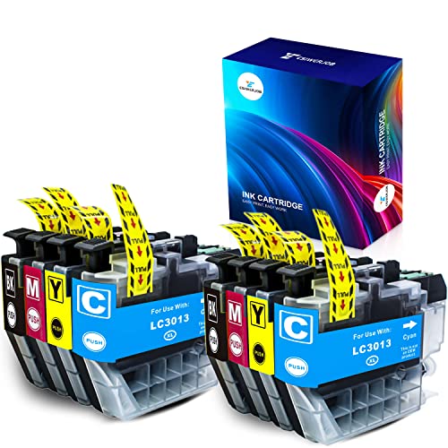 Esiwerjob Compatible LC3013 3011 Ink Cartridge Replacement for Brother LC 3013 XXL LC3011 Use with MFC-J491DW, MFC-J497DW, MFC-J690DW, MFC-J895DW (2 Black 2 Cyan 2 Magenta 2 Yellow)