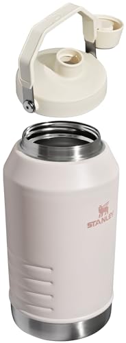 Stanley Iceflow Fast Flow Jug | Recycled Stainless Steel Water Tumbler | Keeps Drink Cold and Iced for Hours | Easy Carry Handle | 96 OZ | Rose Quartz