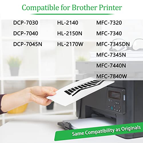 greencycle Compatible Toner Cartridge Replacement for Brother TN360 TN-360 TN330 Use for HL-2140 HL-2170W MFC-7840W MFC-7340 MFC-7440N MFC-7345N DCP-7040 Printer (Black, High Yield, 10-Pack)