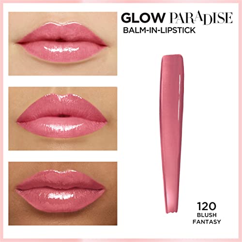 L'Oreal Paris Glow Paradise Hydrating Balm-in-Lipstick with Pomegranate Extract, Blush Fantasy