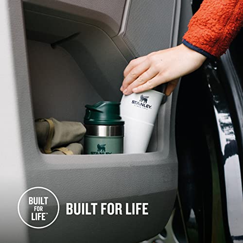 STANLEY Trigger Action Travel Mug 0.35L - Keeps Hot For 5 Hours - BPA-Free - Thermal Mug For Hot Drinks - Leakproof Reusable Coffee Cup - Dishwasher Safe - Polar