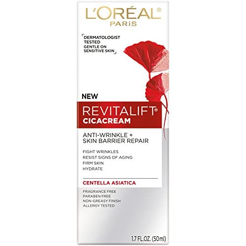 L'Oréal Paris Revitalift Cicacream Anti-Wrinkle + Skin Barrier Repair, 1.7 fl oz -PACK OF 2