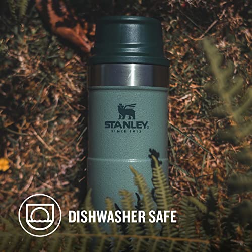 STANLEY Trigger Action Travel Mug 0.35L - Keeps Hot For 5 Hours - BPA-Free - Thermal Mug For Hot Drinks - Leakproof Reusable Coffee Cup - Dishwasher Safe - Polar