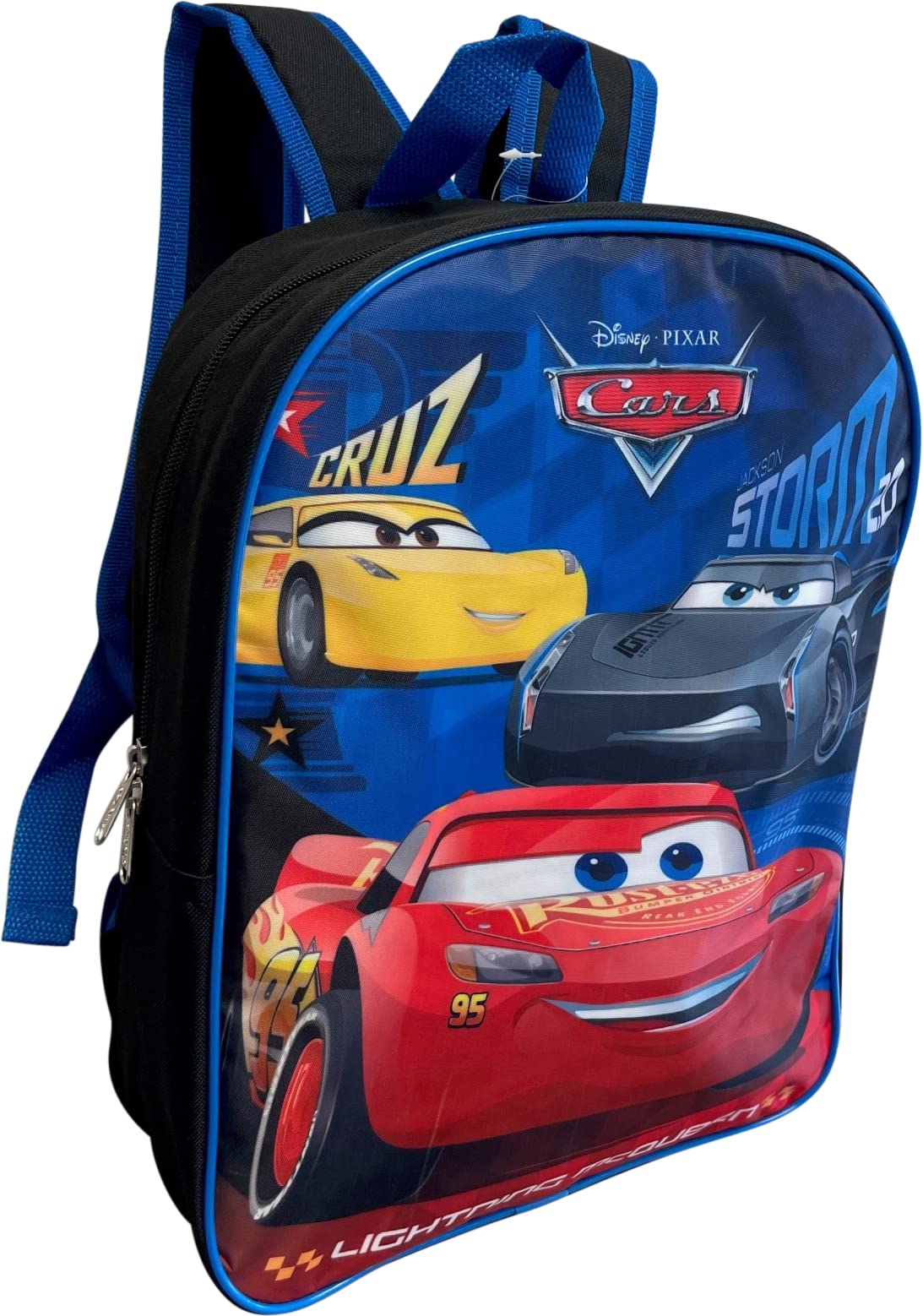 Ruz Cars Lightning McQueen 15" School Bag Backpack