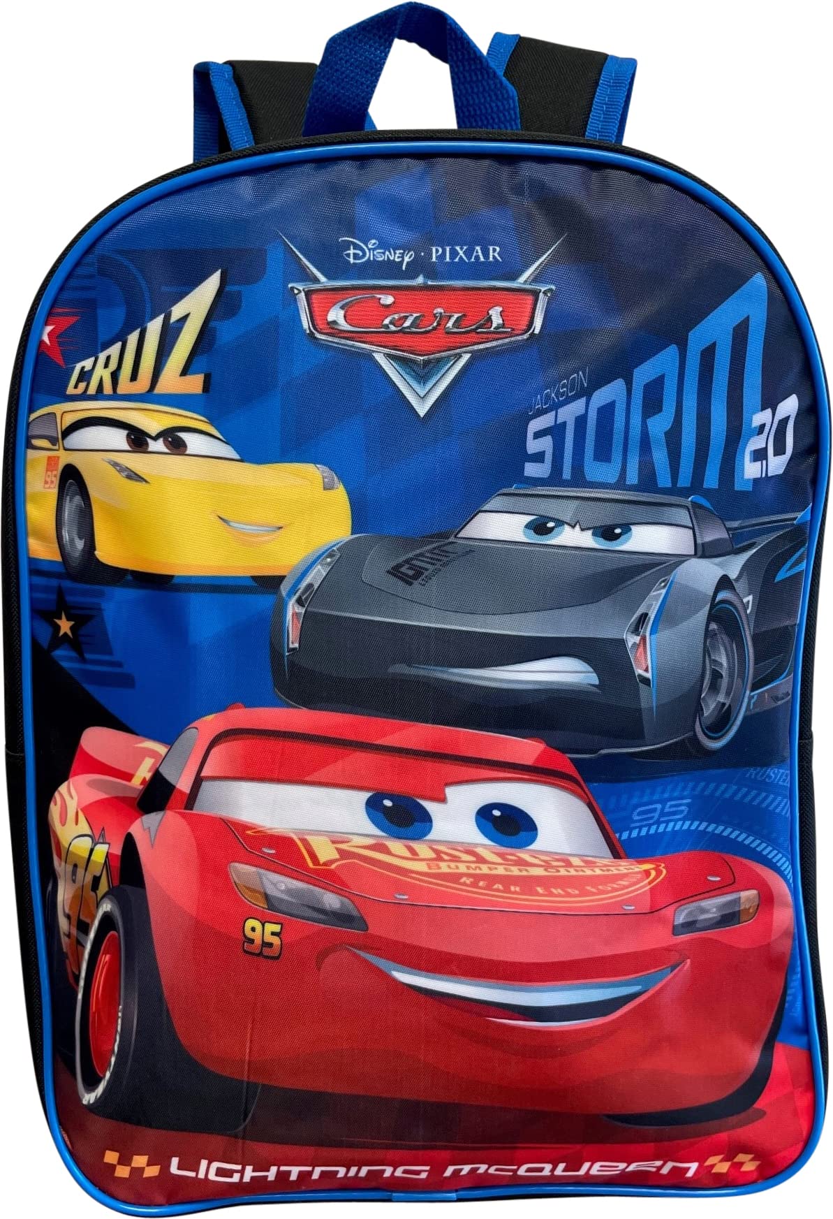 Ruz Cars Lightning McQueen 15" School Bag Backpack