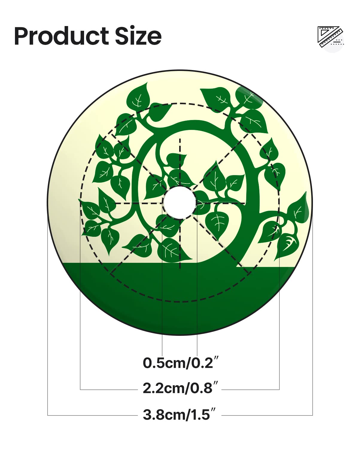 iDOO 102Pcs Seed Pot Labels Sticker, PVC Round Peel and Stick Hydroponic Garden Label, Plant Grow Basket Label