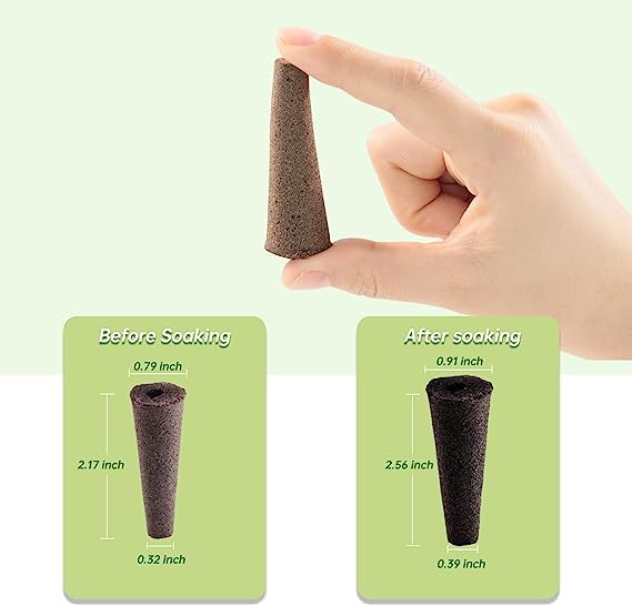 INOVASHON Grow Sponges for Hydroponics, Hydroponics Growing System Plant Sponge, Hydroponics Supplies Starter Kit, Herb Indoor Gardening System, Replacement Plant Germination Kits (50 Packs)