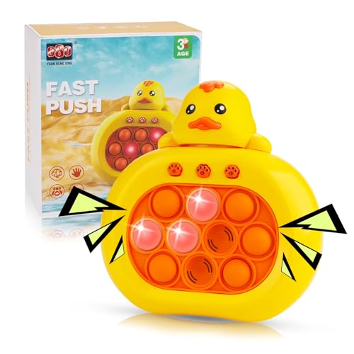 Quick Push Console with Instant Sound Feedback | Handheld Fast Speed Pushing Game | Pop The Target Interactive Educational Sensory Fidget Toy for Kids Adults | Fun Toy for Children 3-12