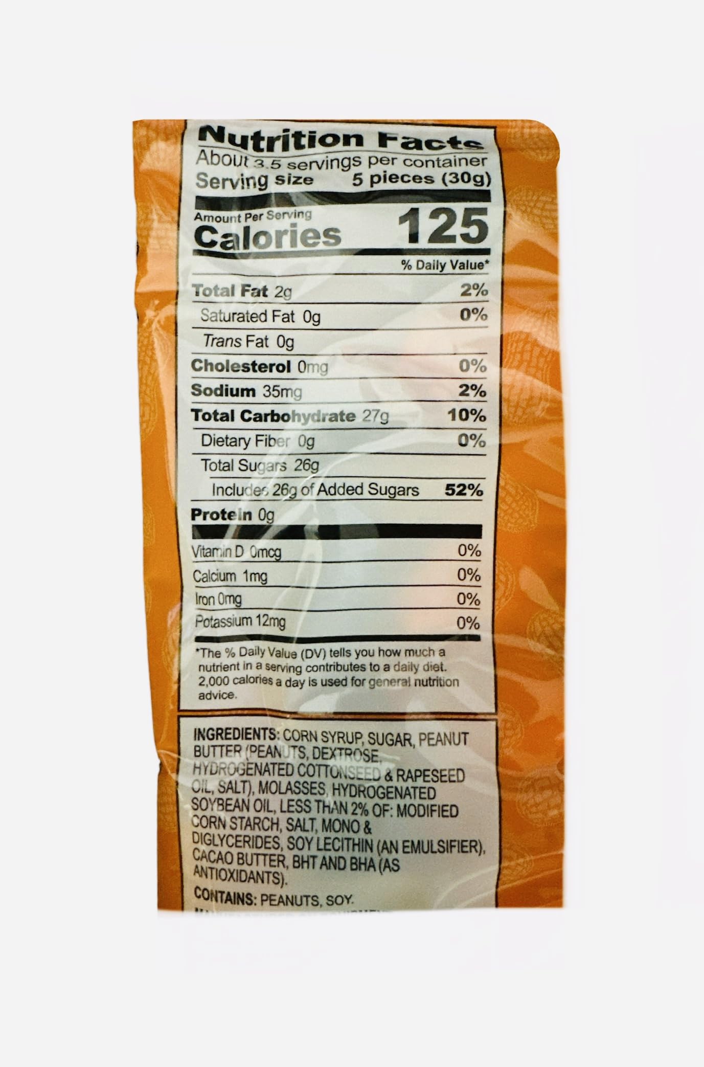 Melster Peanut Butter Kisses, 4 Ounce Bag, Gluten Free Halloween Candy, 4 Ounce (Pack of 1), 4.0 ounces