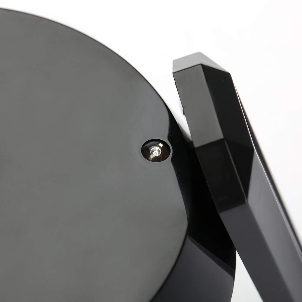Jadpes Rotating Jewelry Display Stand, Solar 360 Degrees Rotating Turntable Display Stand with 4 LED Light Display Turntable for Display Jewelry Watch Collectibles Shop Display(#1)