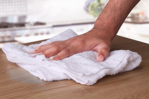Utopia Towels Kitchen Bar Mops Towels, Pack of 12 Towels - 16 x 19 Inches, 100% Cotton Super Absorbent White Bar Towels, Multi-Purpose Cleaning Towels for Home and Kitchen Bars