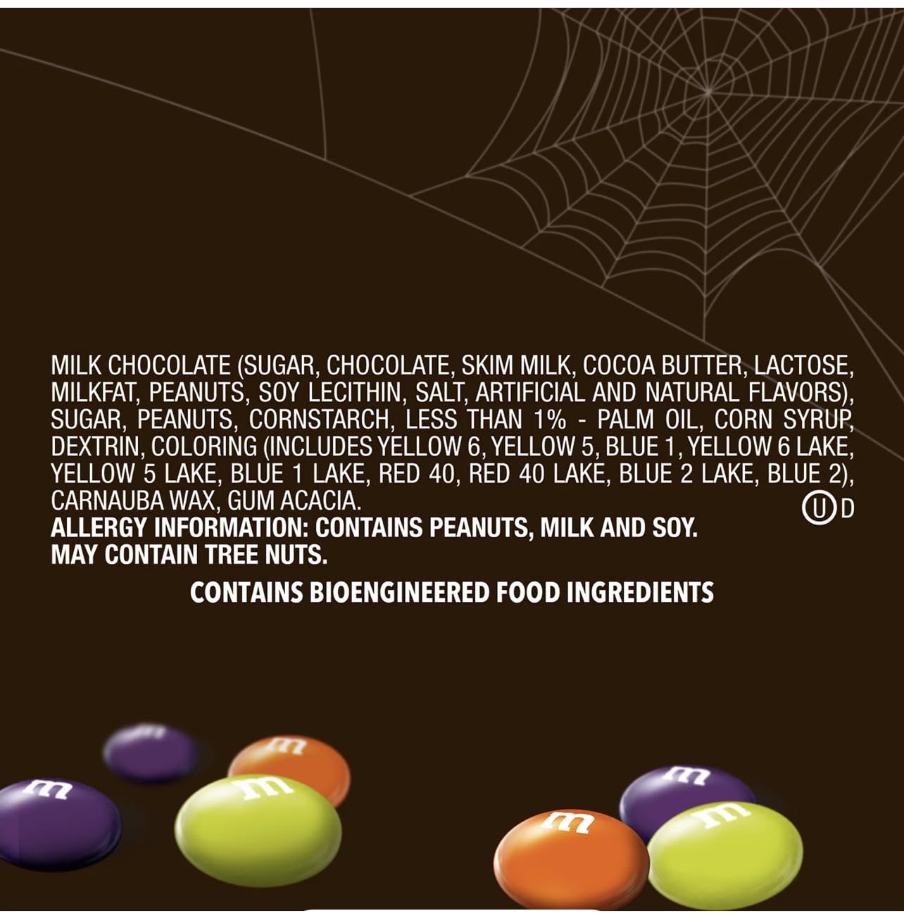 M&M'S Peanut Ghoul's Mix Bulk Chocolate Halloween Candy Resealable Jar (62 oz.) | Delicious Roasted Peanut Center Coated in Real Milk Chocolate | INCLUDES SameDay Shippers Branded Bag Clig and Treat Bag