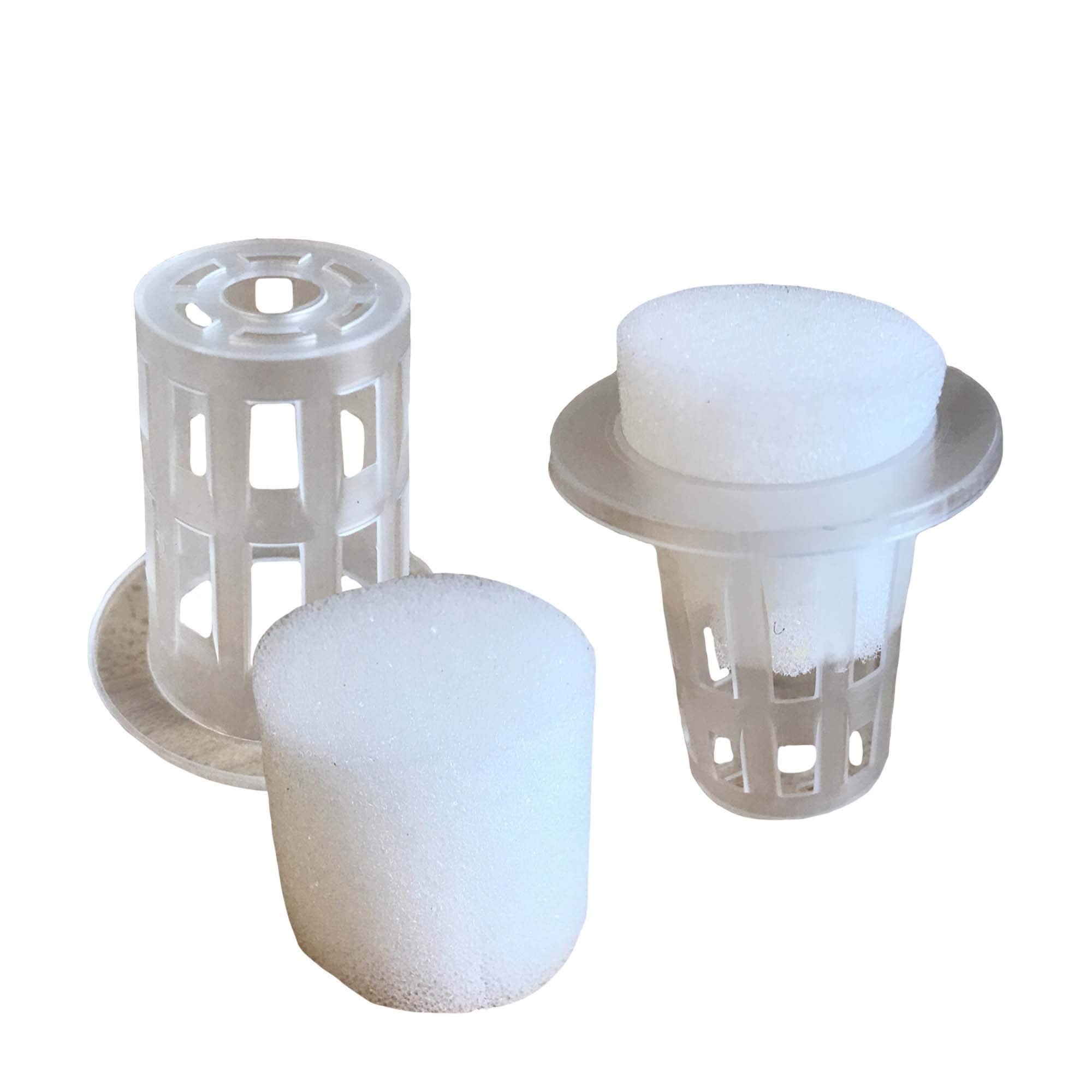 Crucial Replacement Clone Kit for AeroGarden - 14 Baskets, 42 sponges - Fits All AeroGardens with Bubbler Aeration - Bulk Pack of 56.