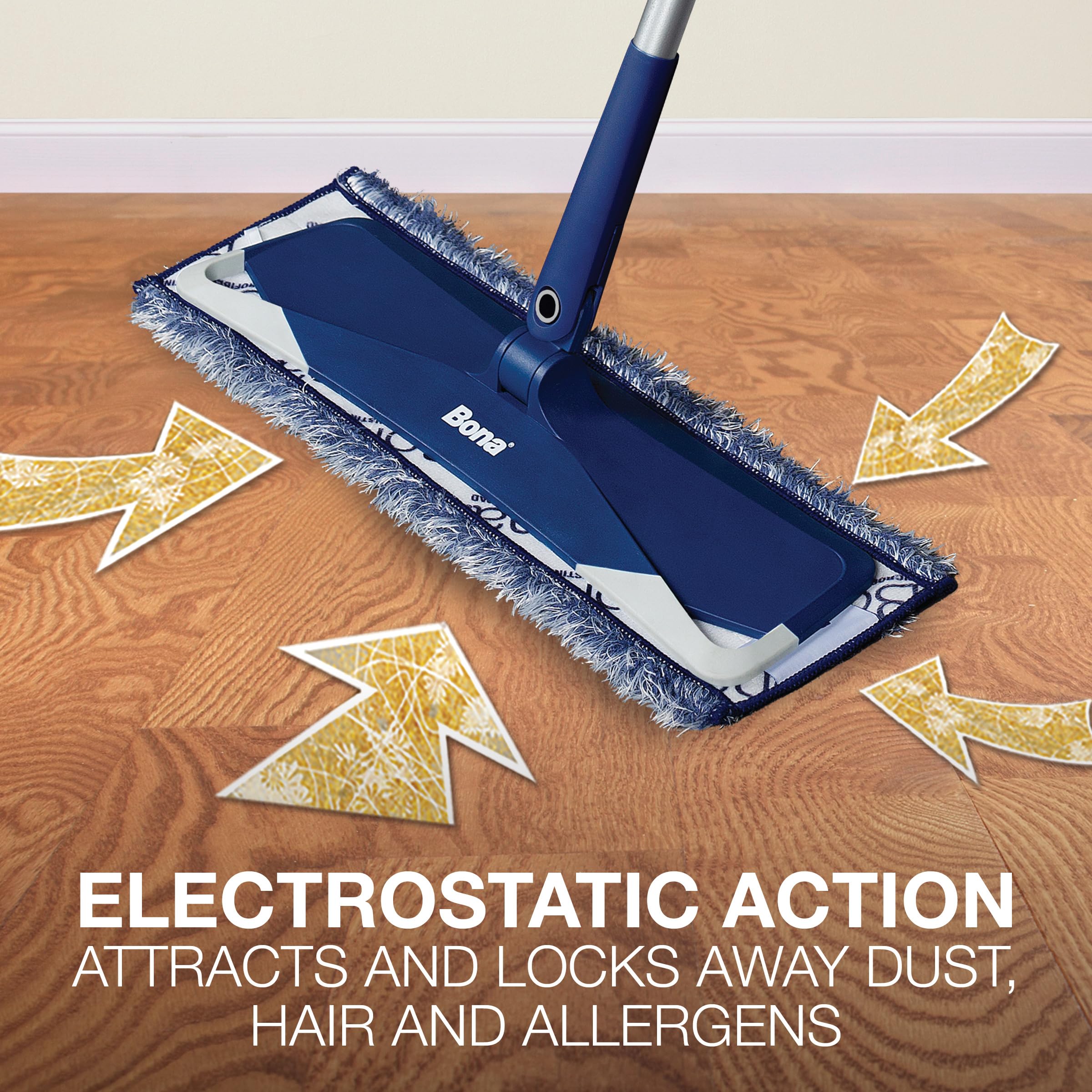 Bona Microfiber Dusting Pad, for Hardwood and Hard-Surface Floors, fits Bona Family of Mops
