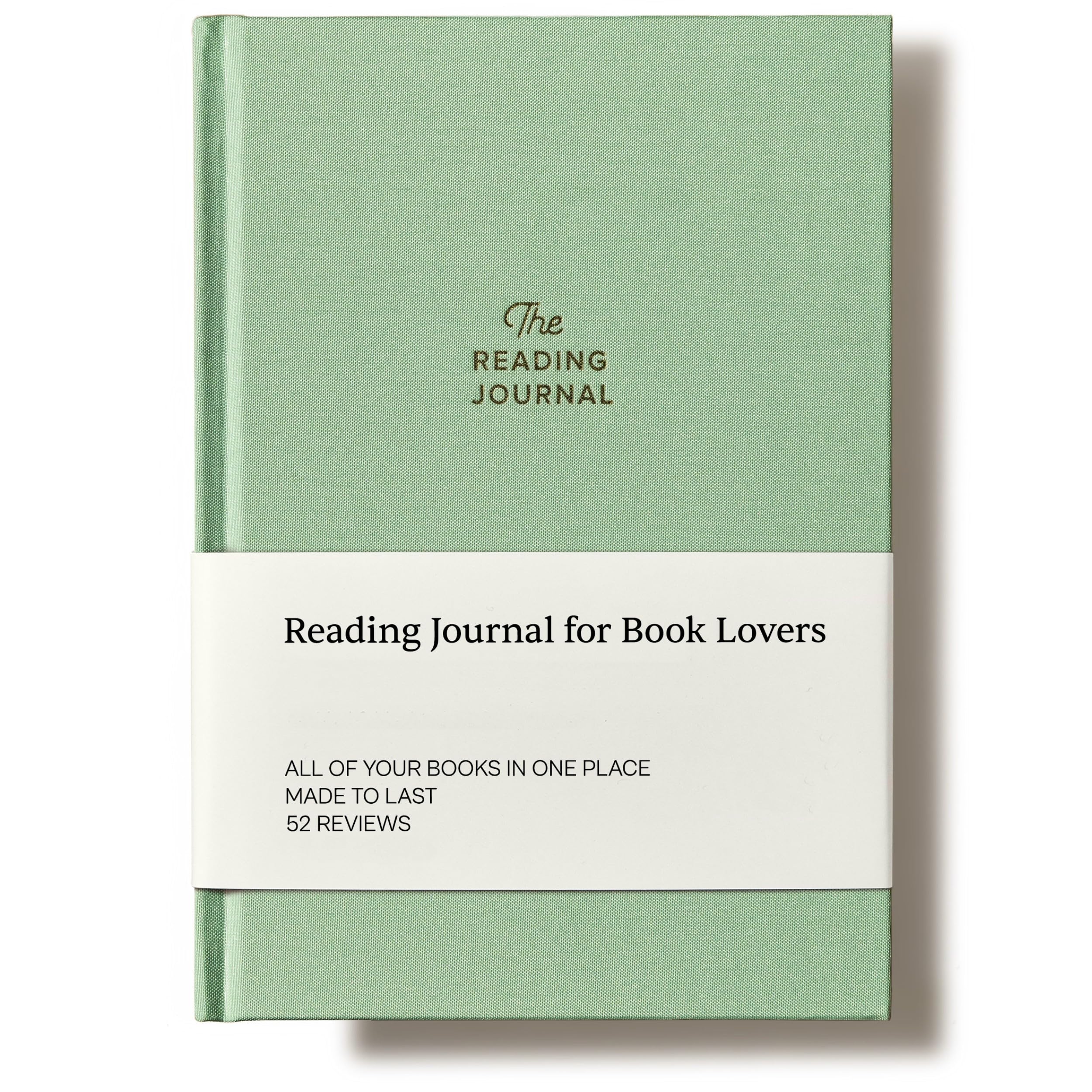 KUNITSA CO. Reading Journal. Book Journal for Book Lovers & Readers. Review and Track Your Reading (Green) - 52 book reviews