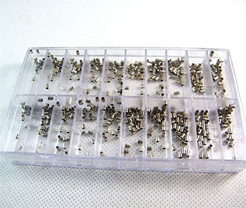 Tool Parts 1 Box Mixed Size Watch Crown Tubes Pipes Set Assortment Repair Tools Part for Watchmaker
