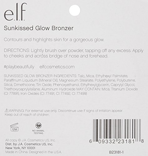e.l.f. Cosmetics Bronzer Palette, Four Matte and Shimmer Powder Bronzers Create a Sun-Kissed Glow, Deep Bronzer