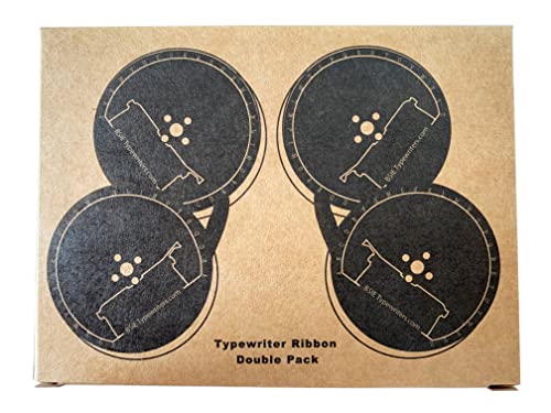 2 x Adler Write Machine Tape – Double Pack – DIN 2103 – BSIE Typewriters (2 x Black)
