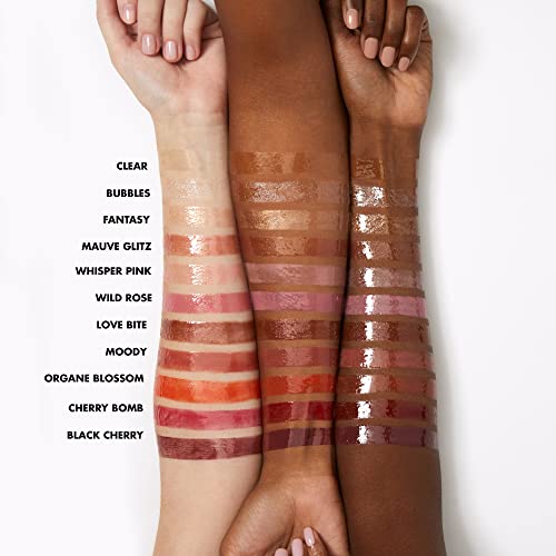 e.l.f. Lip Lacquer, Nourishing, Non-Sticky Ultra-Shine Lip Gloss With Sheer Color, Infused With Vitamins A & E, Vegan & Cruelty-Free, Black Cherry