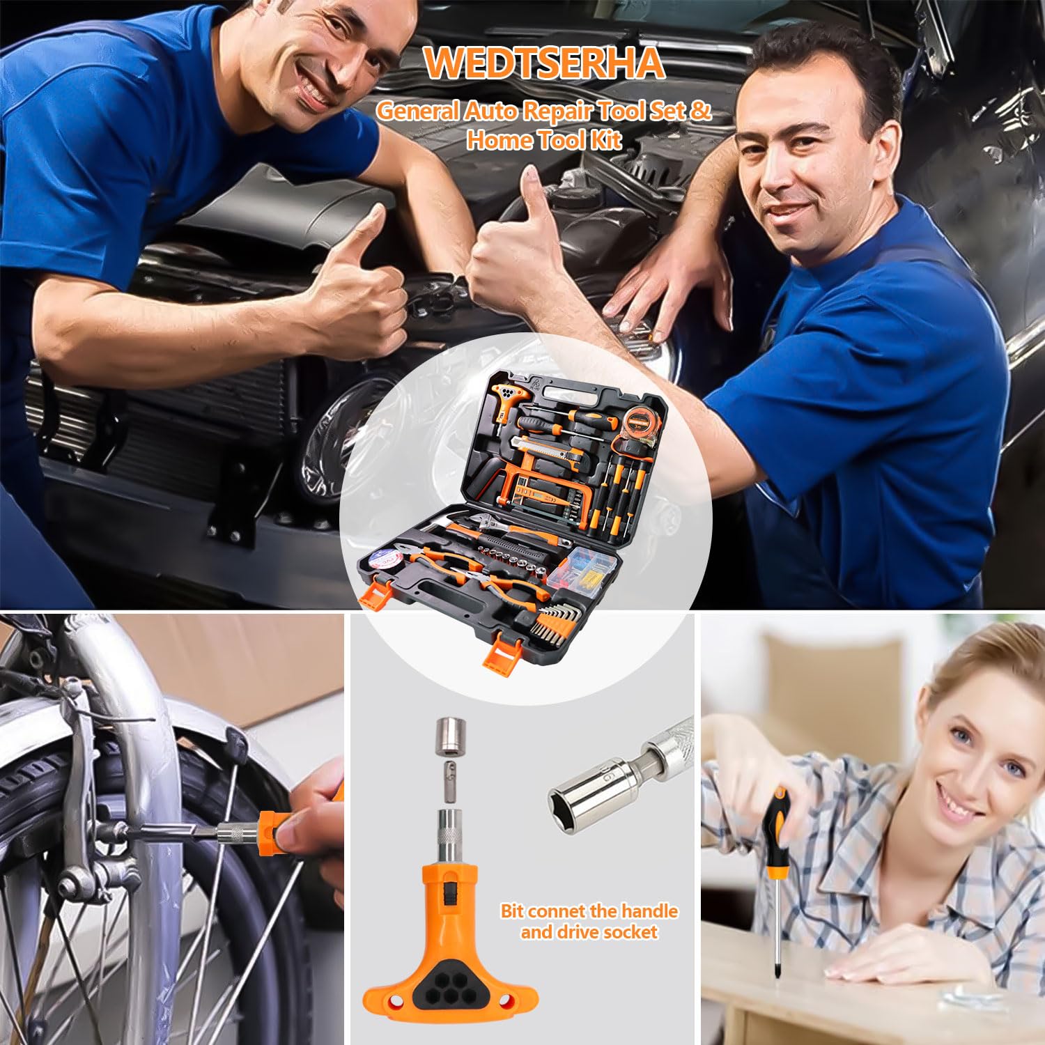 tool kit box set 95pc,Small cordless with power drill bit,Car Tools kit or Portable Case,Thanksgiving Day Travel electric drill ToolKit,Handyman Repair for home Men/Women tools Gifts