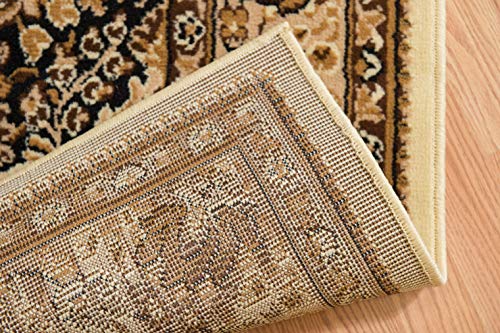 United Weavers Dallas Floral Kirman Area Rug - Ivory, 8x11, Traditional Indoor Floor Rug with Jute Backing
