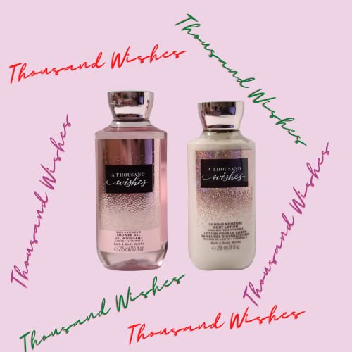 Bath and Body Works A Thousand Wishes Gift Set of Shower Gel and Lotion