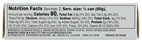 PATAGONIA PROVISIONS Smoked Mussels, 4.2 OZ
