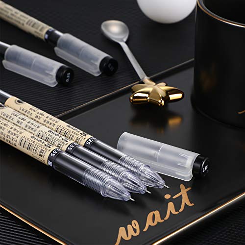 Chinco 0.35 mm Black Gel Ink Pen Extra-Fine Ballpoint Pen for Office School Stationery Supply (24 Pieces)
