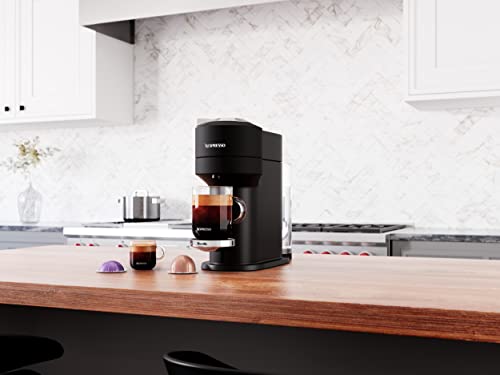 Nespresso Vertuo Next Deluxe Coffee and Espresso Machine by Breville, Matte Black Chrome