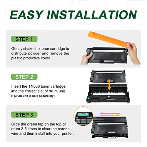 CAVDLE DR-630 Compatible Drum Unit Replacement for Brother DR630 Work with HL-L2300D HL-L2305W HL-L2360DN HL-L2380DW MFC-L2680W MFC-L2685DW MFC-L2705DW MFC-L2707DW DCP-L2500D DCP-L2520DW Printers