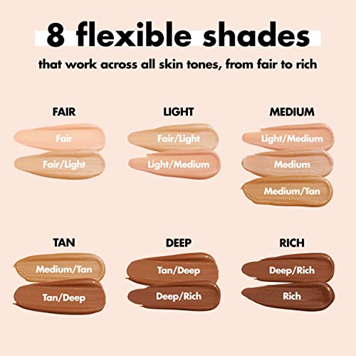 e.l.f. Halo Glow Liquid Filter, Complexion Booster For A Glowing, Soft-Focus Look, Infused With Hyaluronic Acid, Vegan & Cruelty-Free, Light/Medium