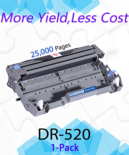 (1-Pack, Drum Unit) Compatible DR-520 DR-620 Imaging Drum Unit High Yield Used for Brother HL-5240 HL-5250DN HL-5340D HL-5370DW MFC-8890DW MFC-8460N DCP-8060 DCP-8065DN Printer, by EasyPrint