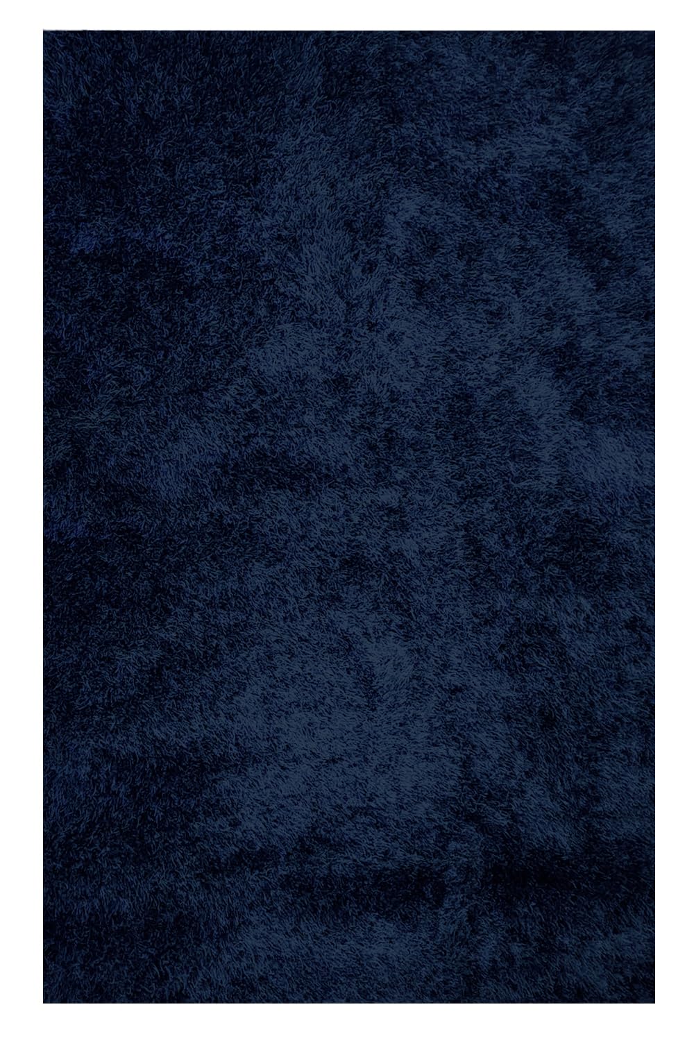Brilliant Shag Navy Rug - Indoor Home Living Room Carpet, Size: 7'6" x 10'3", Soft, Plush Rug