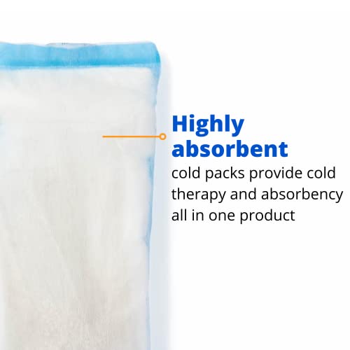 Medline Standard Perineal Cold Packs, 4.5 x 14.25, Pack Of 24, Green