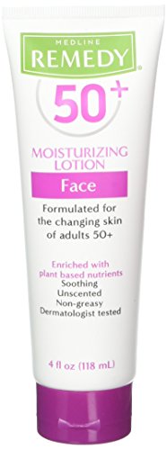 Medline Remedy 50+ Daily Moisturizing Facial Lotion, 4 oz Tube