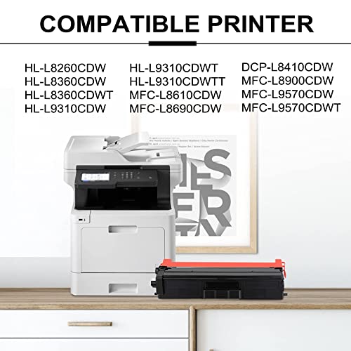 YOISNER TN436 TN-436 Toner Cartridges Compatible Replacement for Brother TN 436 Super High Yield for MFC-L8900CDW HL-L8360CDW HL-L8260CDW MFC-L8610CDW HL-L8360CDWT Printer (4 Pack)