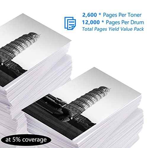 SuperInk Compatible Toner Cartridge and Drum Unit Set Replacement for Brother TN660 TN630 DR630(1 Toner,1 Drum) Use with HL-L2300D DCP-L2520DW DCP-L2540DW HL-L2360DW HL-L2320D HL-L2380DW MFC-L2707DW
