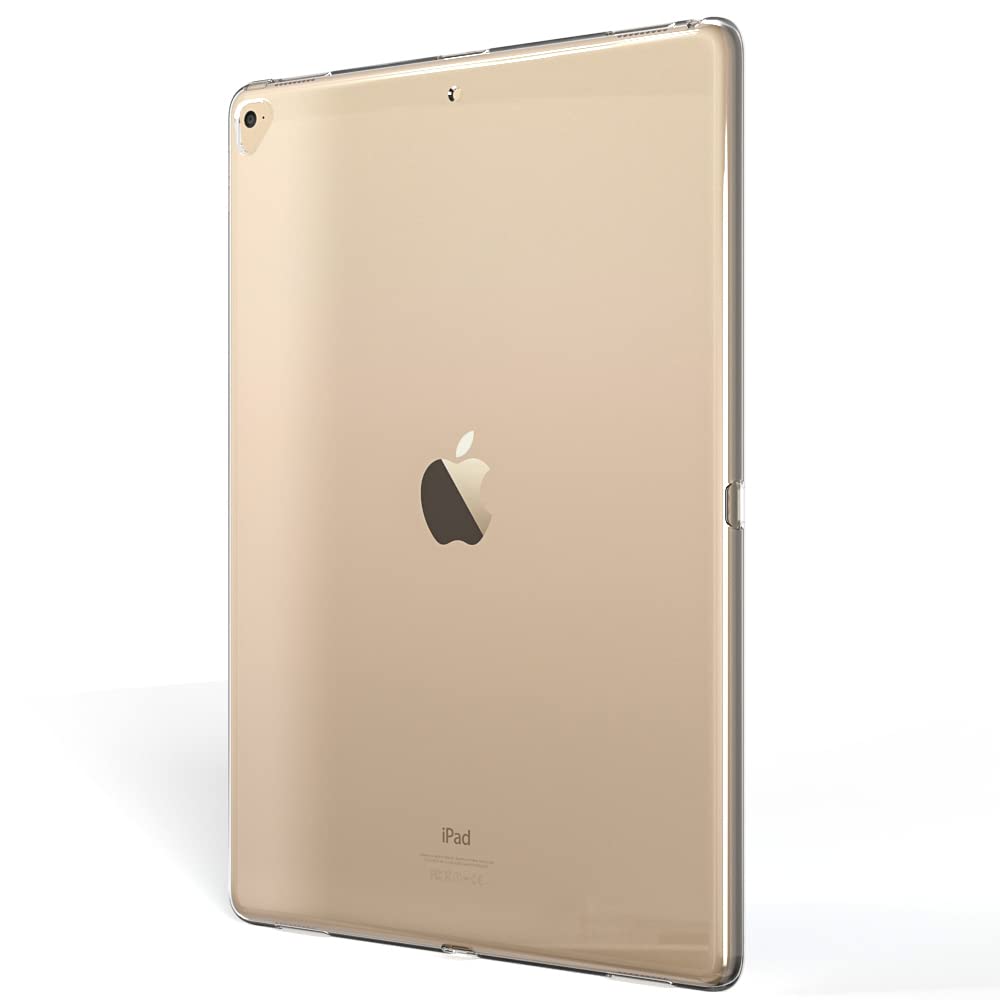 Puxicu Clear Case for iPad Pro 12.9 inch 2017/2015, Slim Design Flexible Soft TPU Protective Cover for iPad Pro 12.9"(1st and 2nd Generation, 2015 and 2017 Model) Tablet, Transparent